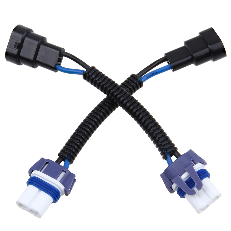 2PCS 9006/HB4 MALE PIGTAILS CERAMIC HEADLIGHT/FOG LIGHT CONNECTOR/PLUG ...